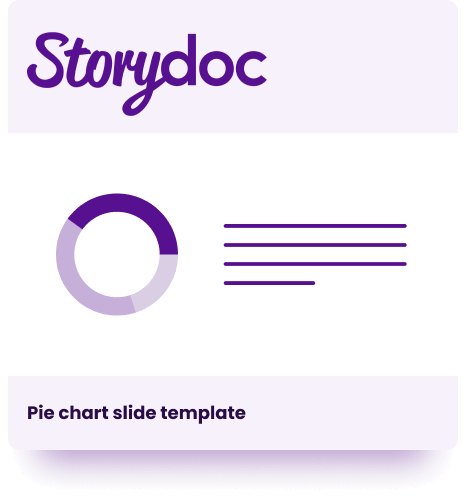 Pie chart slide templates that tell a story