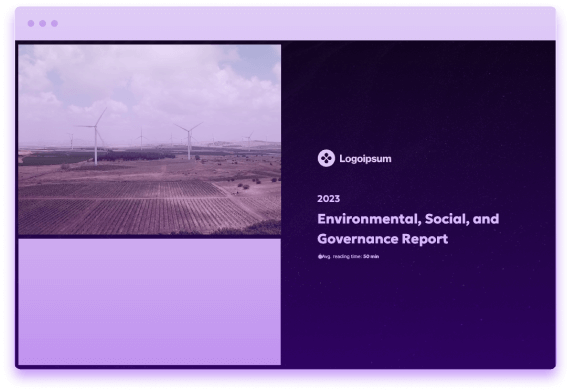 ESG Report Design Templates That Make an Impact