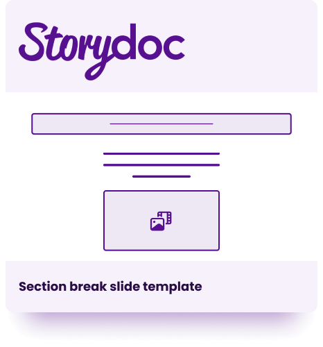 Section break slide templates - beautifully ordered content