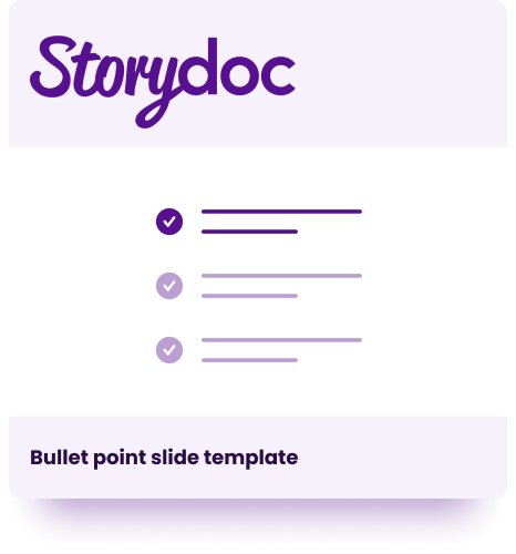 Bullet point slide templates that make an impact
